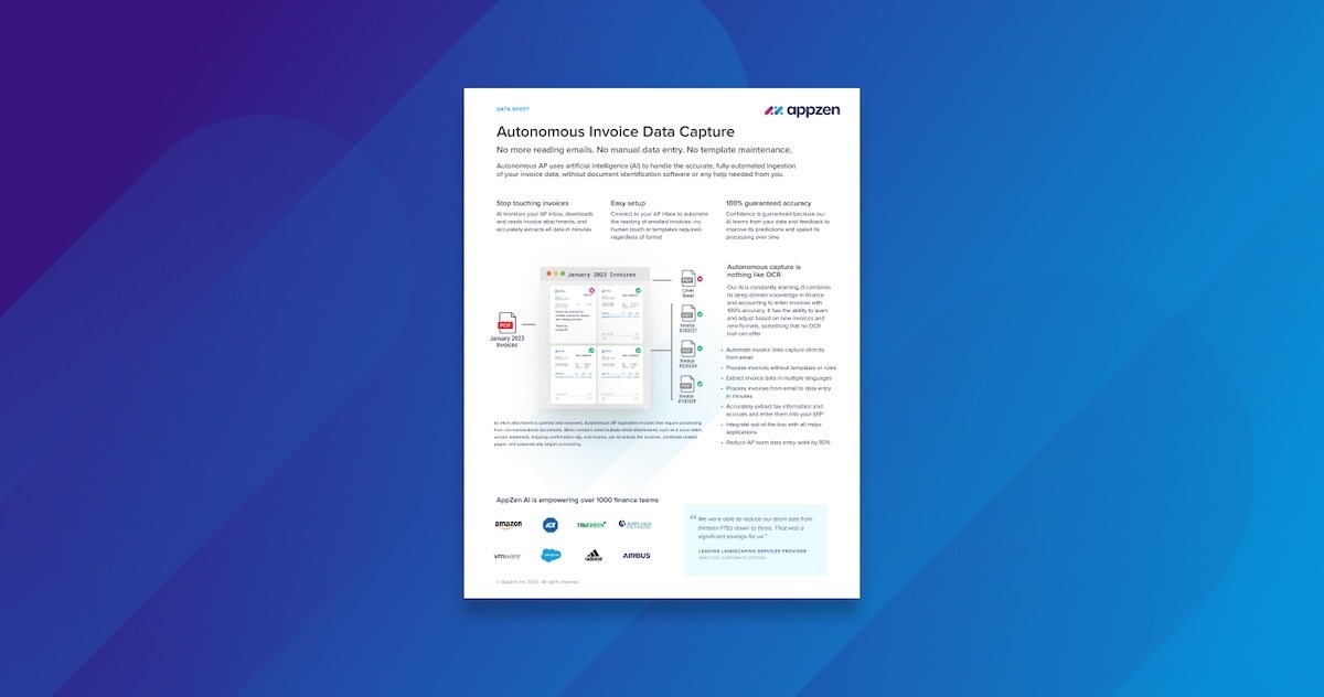 Autonomous invoice data extraction that beats OCR, EDI, VIM, and DocID